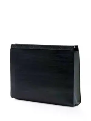 LOUIS VUITTON Epi Monogram Eclipse Pochette Voyage Mm Clutch Bag