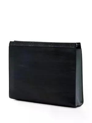 LOUIS VUITTON Epi Monogram Eclipse Pochette Voyage Mm Clutch Bag