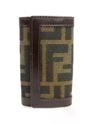 Fendi Zucca Canvas Key Case - Brown