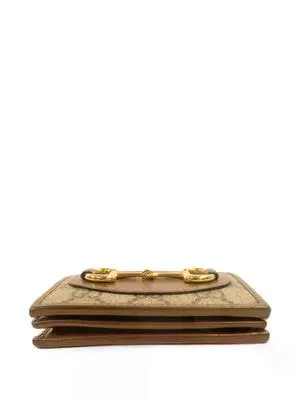 Gucci Horsebit 1955 Gg Wallet - Neutrals