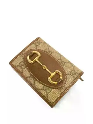 Gucci Horsebit 1955 Gg Wallet - Neutrals
