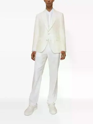 Dolce & Gabbana Linen Single-breasted Blazer