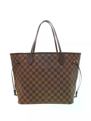 LOUIS VUITTON Damier Ebene Neverfull Mm Tote Bag