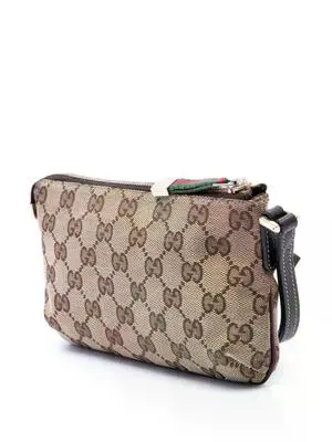 Gucci Gg Canvas Princy Wrislet Clutch Bag