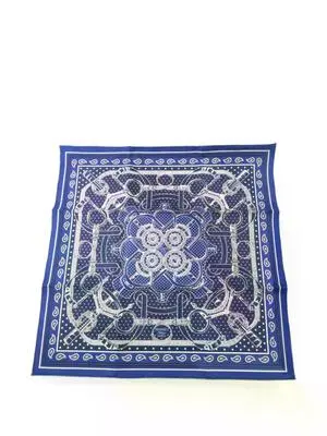 Hermès Eperon D'or Scarf - Blue