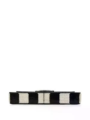 Prada Sequin Embellished Striped Clutch Bag