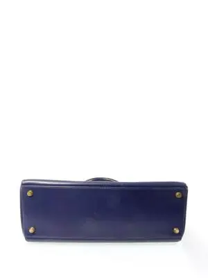 Hermès Kelly Leather Tote Bag - Blue
