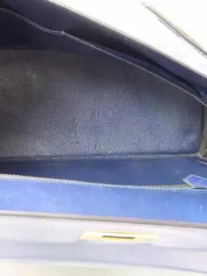 Hermès Kelly Leather Tote Bag - Blue
