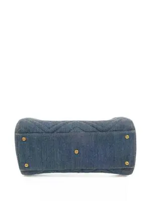 Gucci Gg Marmont Quilted Denim Tote Bag