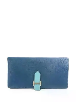 Hermès Bearn Wallet - Blue