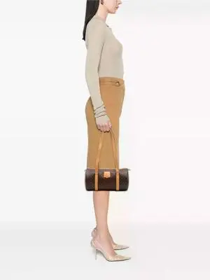 Celine Macadam Coated Canvas Shoulder Bag