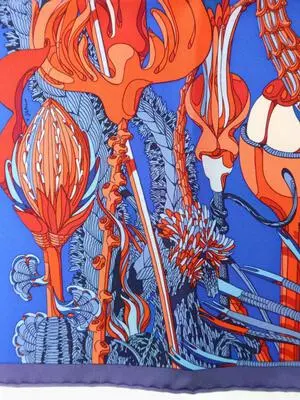 Hermès Fantaisies Botaniques Silk Scarf