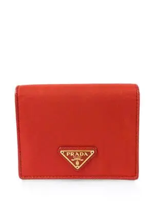 Prada Vitello Move Bifold Wallet - Red