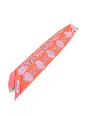 Hermès Twilly Chain-link Silk Scarf