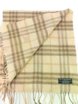 Burberry Check-pattern Fringed Scarf