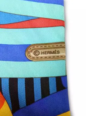 Hermès Twilly Buckle-print Scarf