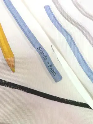 Hermès Graphic-print Silk Scarf