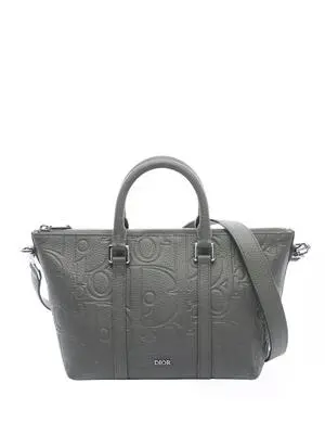 Dior Leather Gravity Weekender 25 Satchel