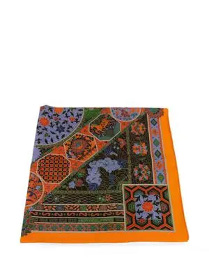 Hermès Floral-print Silk Scarf