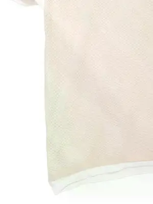 Dkny Beige Mesh Textured Layered Top