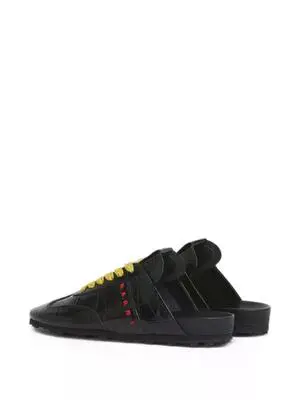 Marni Croc-effect Leather Softy Soccer Slip-on Sneakers - Black