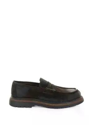 FRANCO FEDELE Suede Slip-on Boat Shoes