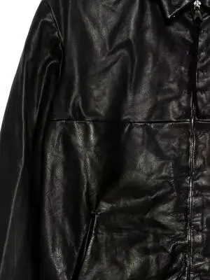 MA+ Detachable Hood Leather Biker Jacket