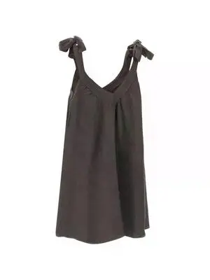 KAOS Tie-shoulder Gathered Mini Dress