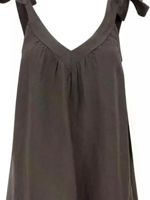 KAOS Tie-shoulder Gathered Mini Dress