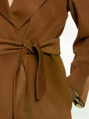 Max Mara Belted Notch-lapel Coat - Brown