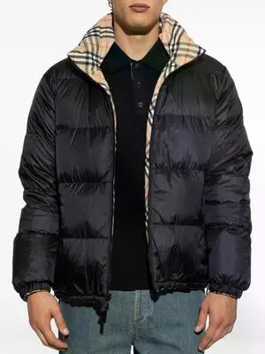 Burberry Check Pattern Reversible Jacket - Neutrals
