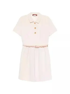 Max Mara Belted Button-front Mini Dress