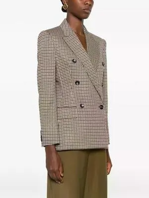 Max Mara Houndstooth Double-breasted Jacket