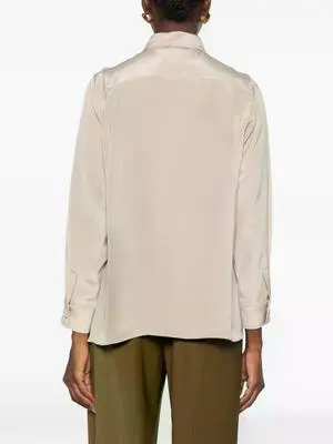 Max Mara Geranio Silk Shirt - Neutrals