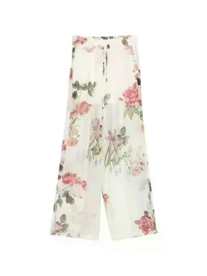 VICOLO Floral Print Trousers