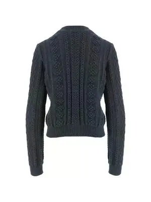 JIL SANDER Geometric Pattern Crew-neck Sweater