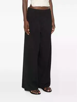 SIR. Beatrice Pleated Wide-leg Trousers - Black
