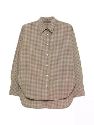 Enza Costa Mini Plaid Pattern Shirt