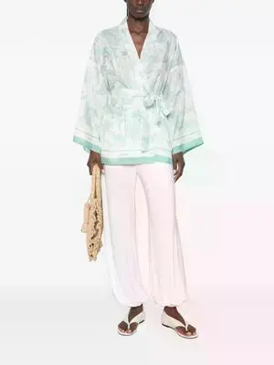 MC2 SAINT BARTH Carly" Jungle Print Kimono