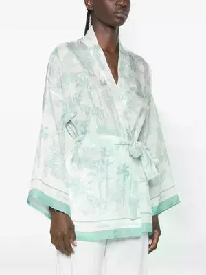 MC2 SAINT BARTH Carly" Jungle Print Kimono