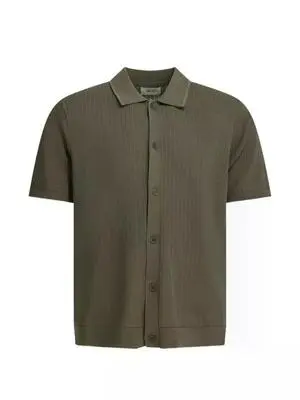 Nn07 Nalo Textured-knit Button-up Shirt