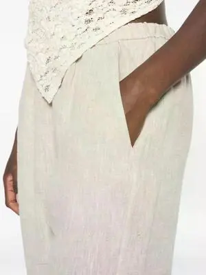 Enza Costa Elasticated Waist Wide-leg Trousers