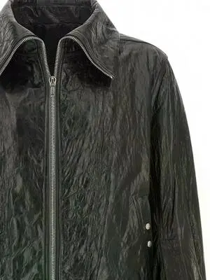 Rick Owens Dracuflight Hammered Leather Bomber Jacket
