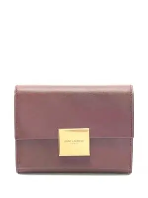 Saint Laurent 2010s Leather Card Case - Red
