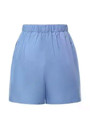 THE FRANKIE SHOP Lui Logo-embroidered Elasticated-waist Shorts