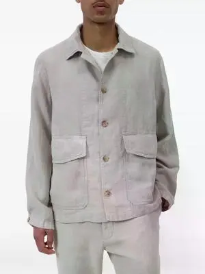 Closed Button-fastening Flap-pocket Jacket