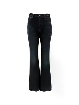 HAIKURE Button-up Flared Jeans - Blue
