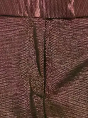 TOM FORD Chocolate Metallic Effect Tailored Trousers