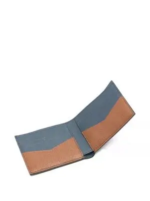 Fendi Ff Logo Bi-fold Wallet - Blue