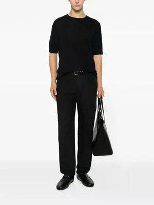 Emporio Armani Straight-leg Pleated Trousers